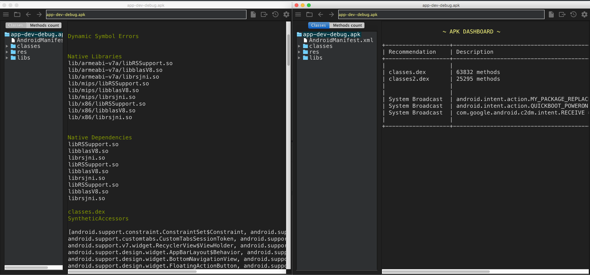 Can't find Synthetic Accessors information in ClassyShark 8.0 · Issue #158 · google/android ...