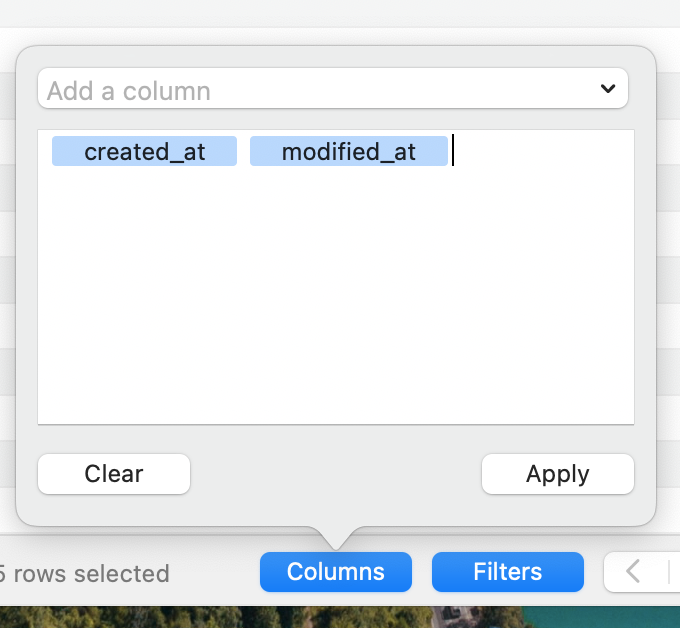 [Feature Request] Show selected columns in SQL viewer · Issue #2090 · TablePlus/TablePlus · GitHub