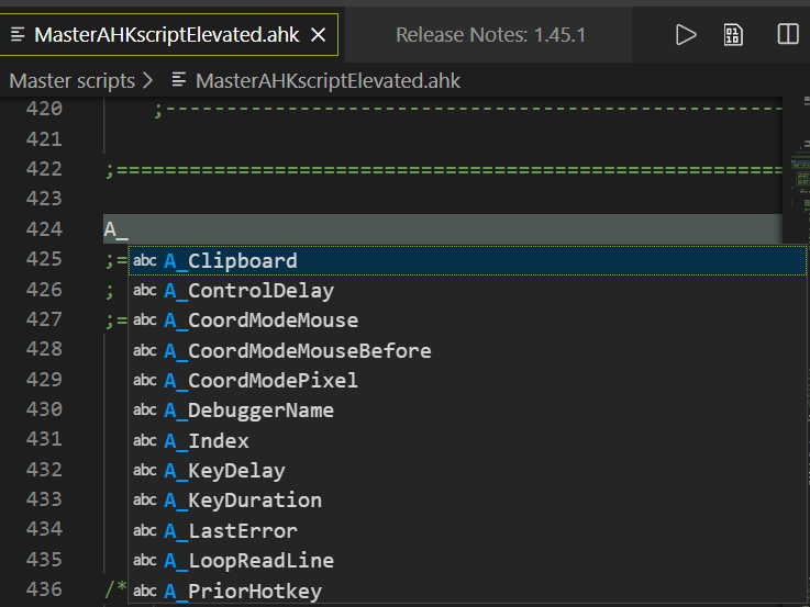 [bug?] Intellisense Code Completion behaving oddly · Issue #76 · zero-plusplus/vscode-autohotkey ...