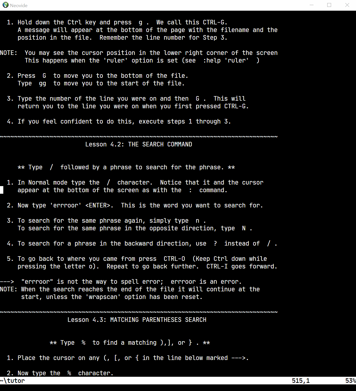Cursor jumps to command line when navigating through searches · Issue ...
