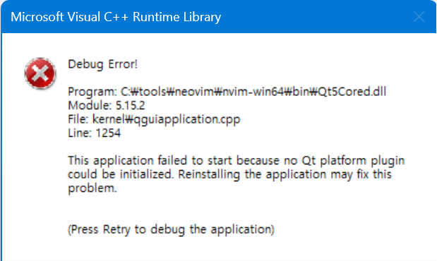 Binary built from source using MSVC seems to require debug dlls · Issue #1045 · equalsraf/neovim ...