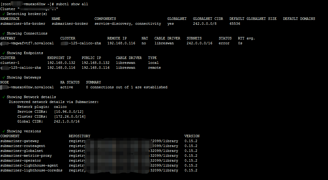 Connection between two clusters error · Issue #2724 · submariner-io/submariner · GitHub