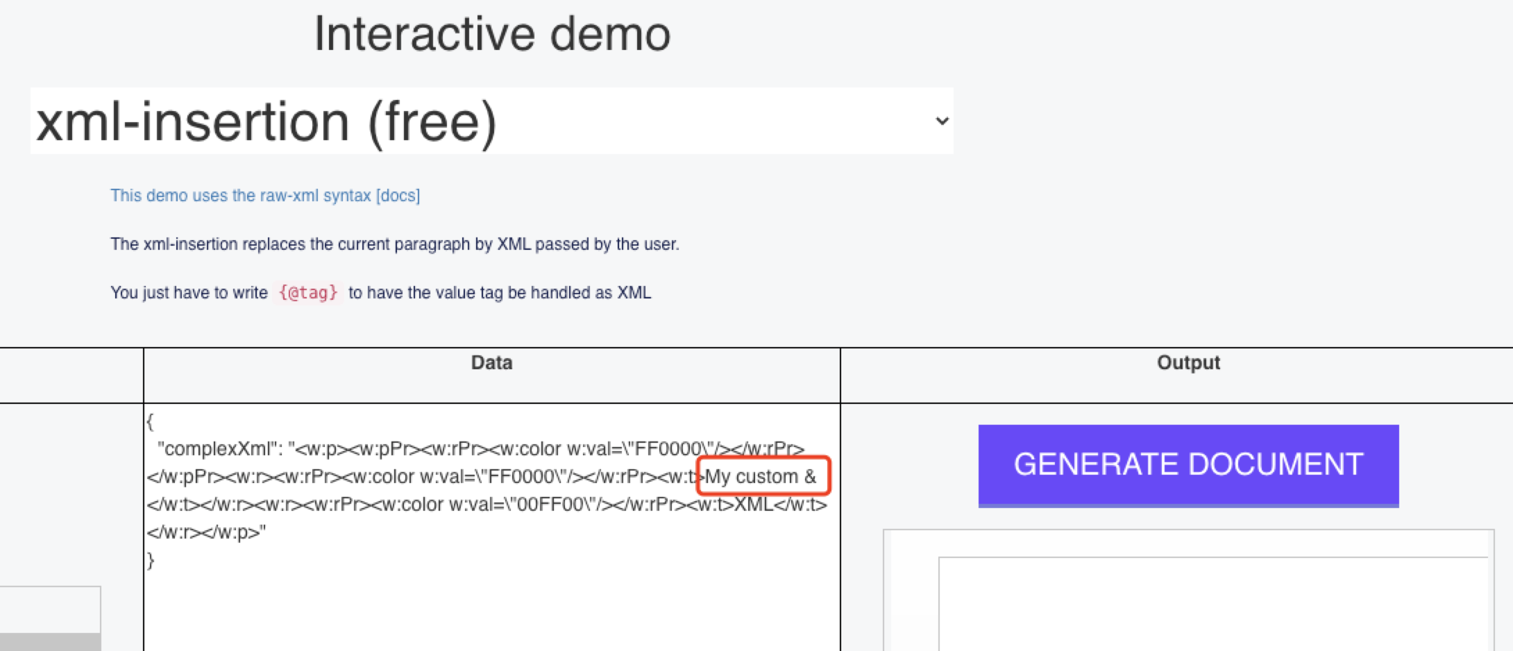 Couldn T Open Docx If Content Contain And In { Openxml} Tag · Issue 556 · Open Xml Templating