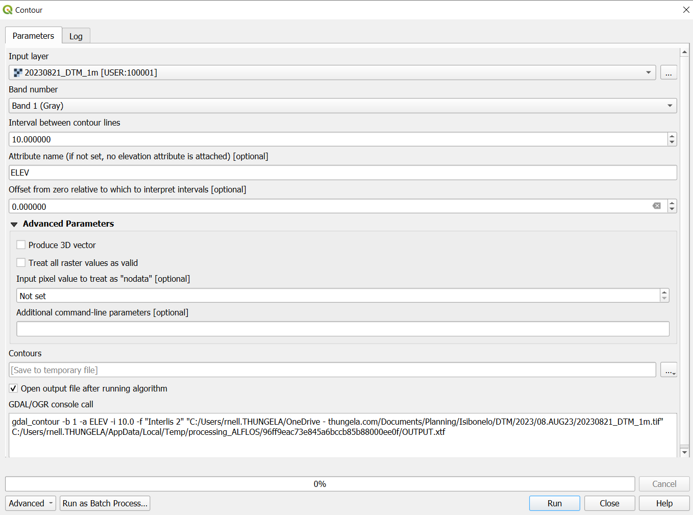 Contour from Elevation raster to temporary file ERRORS · Issue #54375 · qgis/QGIS · GitHub