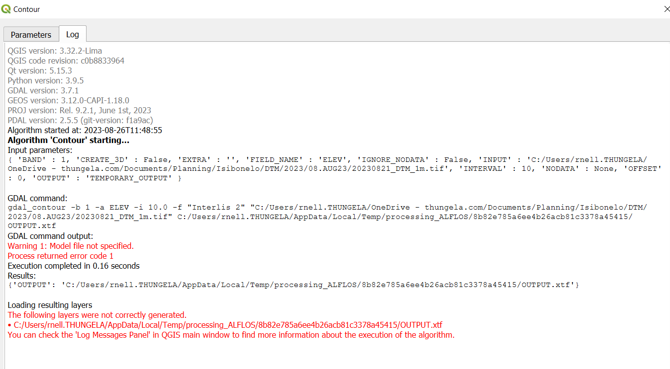 Contour from Elevation raster to temporary file ERRORS · Issue #54375 · qgis/QGIS · GitHub