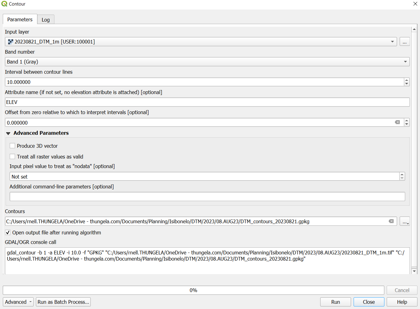 Contour from Elevation raster to temporary file ERRORS · Issue #54375 · qgis/QGIS · GitHub