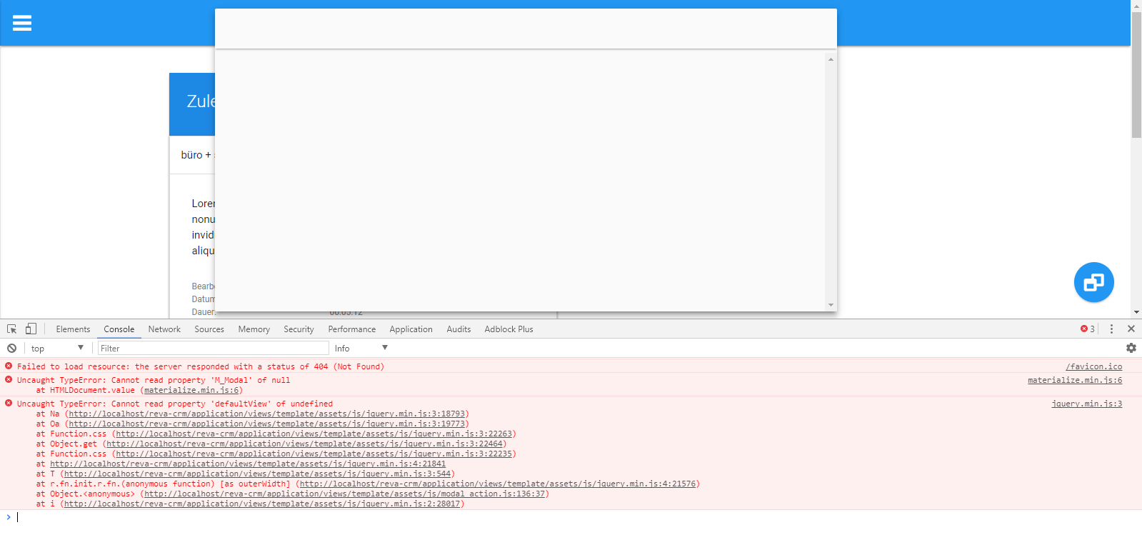 Bug: Modal options / open - Error Thrown · Issue #4987 · Dogfalo/materialize · GitHub
