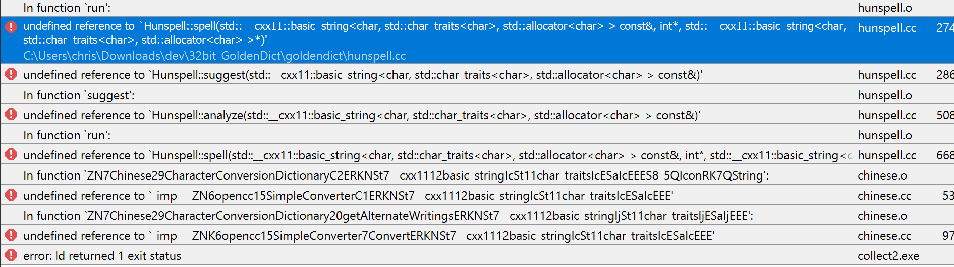 Command line error D8021: invalid numeric argument '/Wextra' · Issue #1088 · goldendict ...