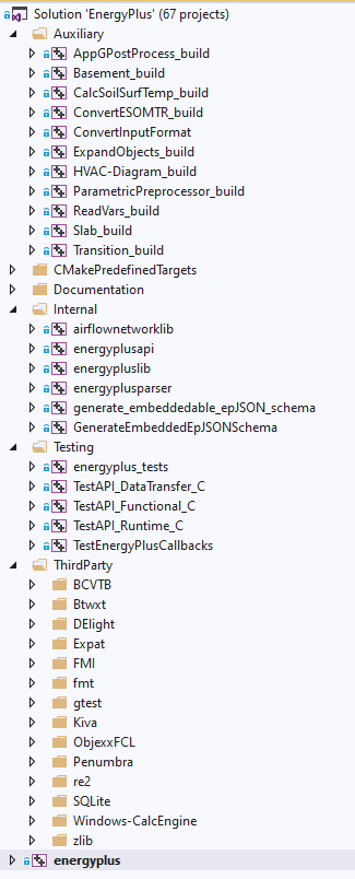 OPENGL_REQUIRED changes target folders in Visual Studio solution explorer · Issue #7802 · NREL ...