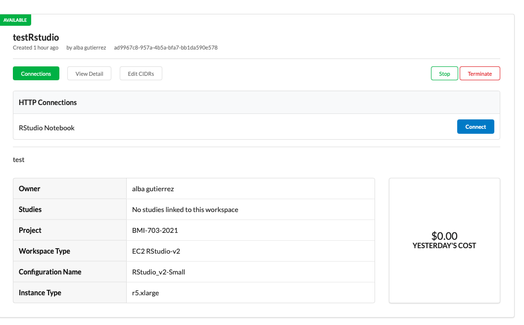 [Bug] Workspace with Rstudio not loading · Issue #719 · awslabs/service-workbench-on-aws · GitHub