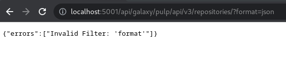 Django `?format` doesn't work correctly in some endpoints · Issue #4450 · pulp/pulpcore · GitHub