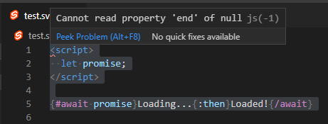 Await then without variable · Issue #188 · sveltejs/language-tools · GitHub