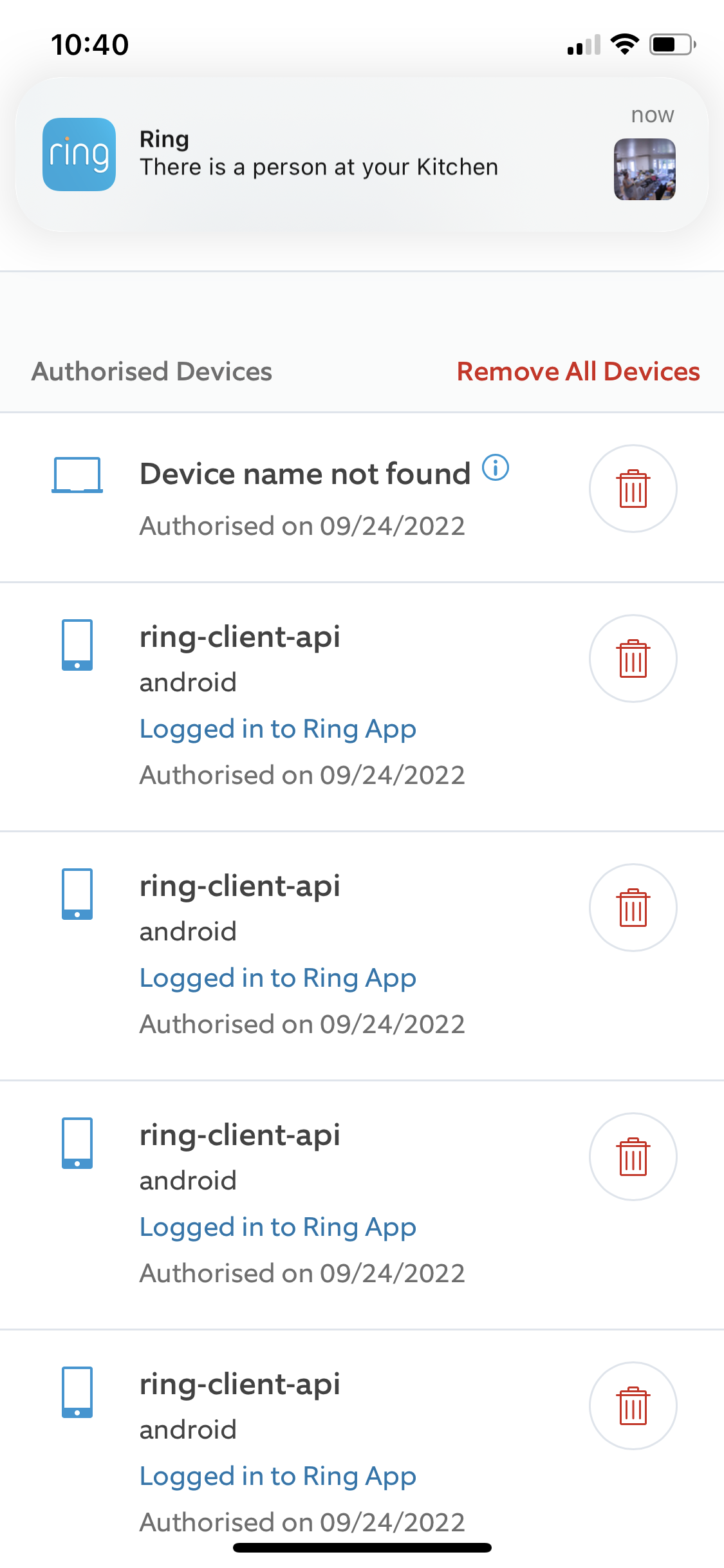 Lots of Authenticated Client Devices · Issue #1059 · dgreif/ring · GitHub Lots of Authenticated Client Devices · Issue #1059 · dgreif/ring · GitHub