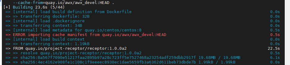 Re: [ansible/awx] ERROR importing cache manifest from quay.io/awx/awx ...