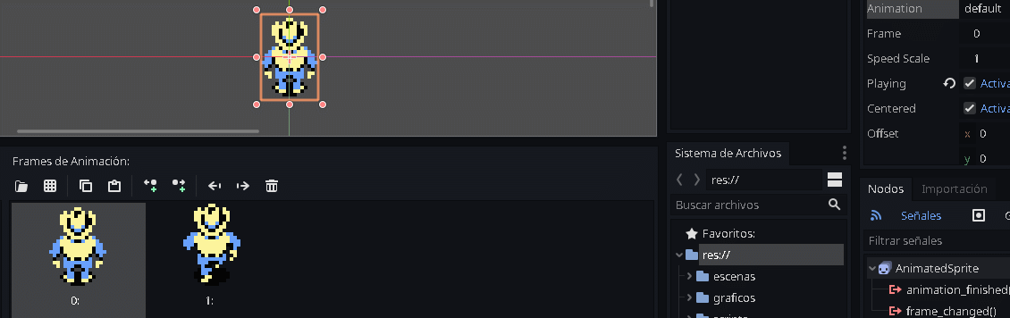 The editor does not update when adding frames to an AnimatedSprite ...