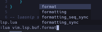 vim.lsp.buf.format({async=false}) does not behave as vim.lsp.buf.formatting_sync() · Issue ...