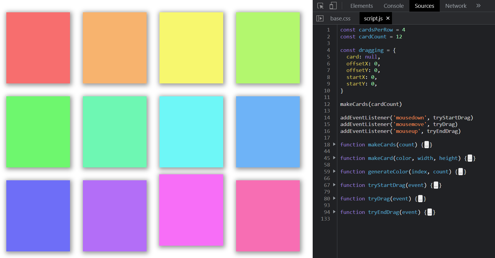 GitHub - UniBreakfast/drag-n-drop-cards