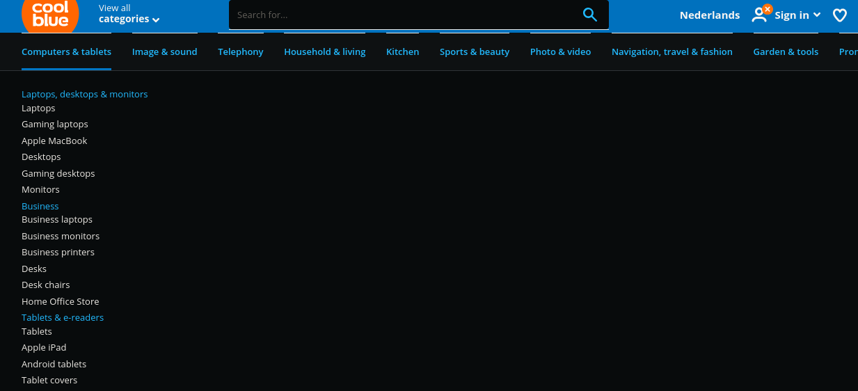[Broken Website] Coolblue search bar · Issue #7719 · darkreader/darkreader · GitHub