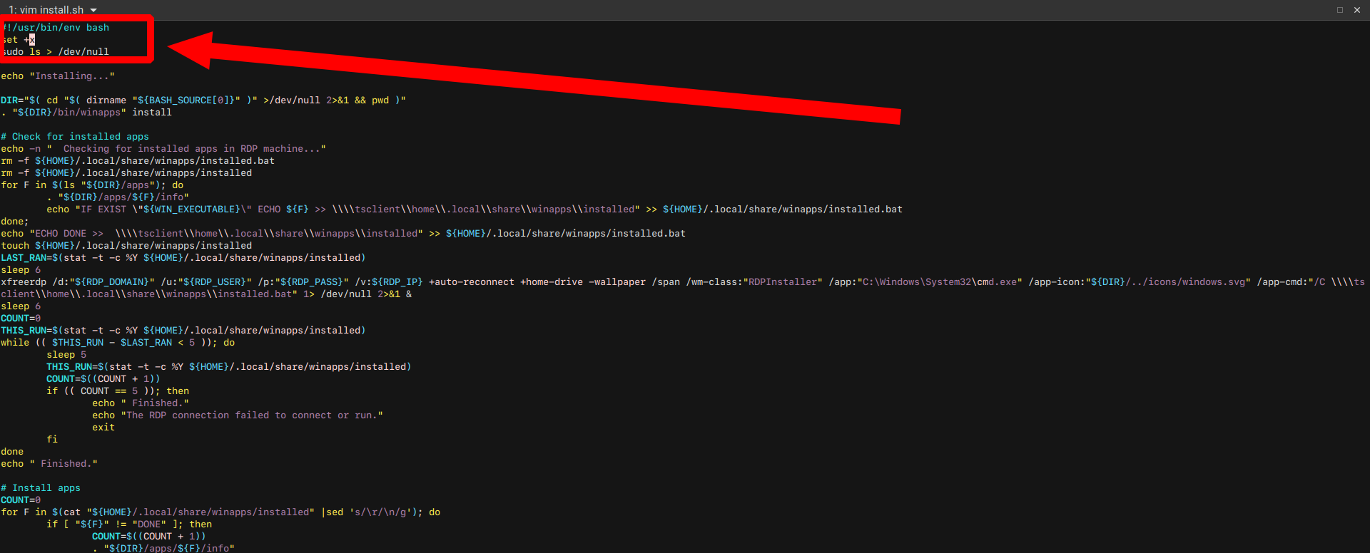 The RDP connection failed to connect or run. · Issue #43 · Fmstrat/winapps · GitHub