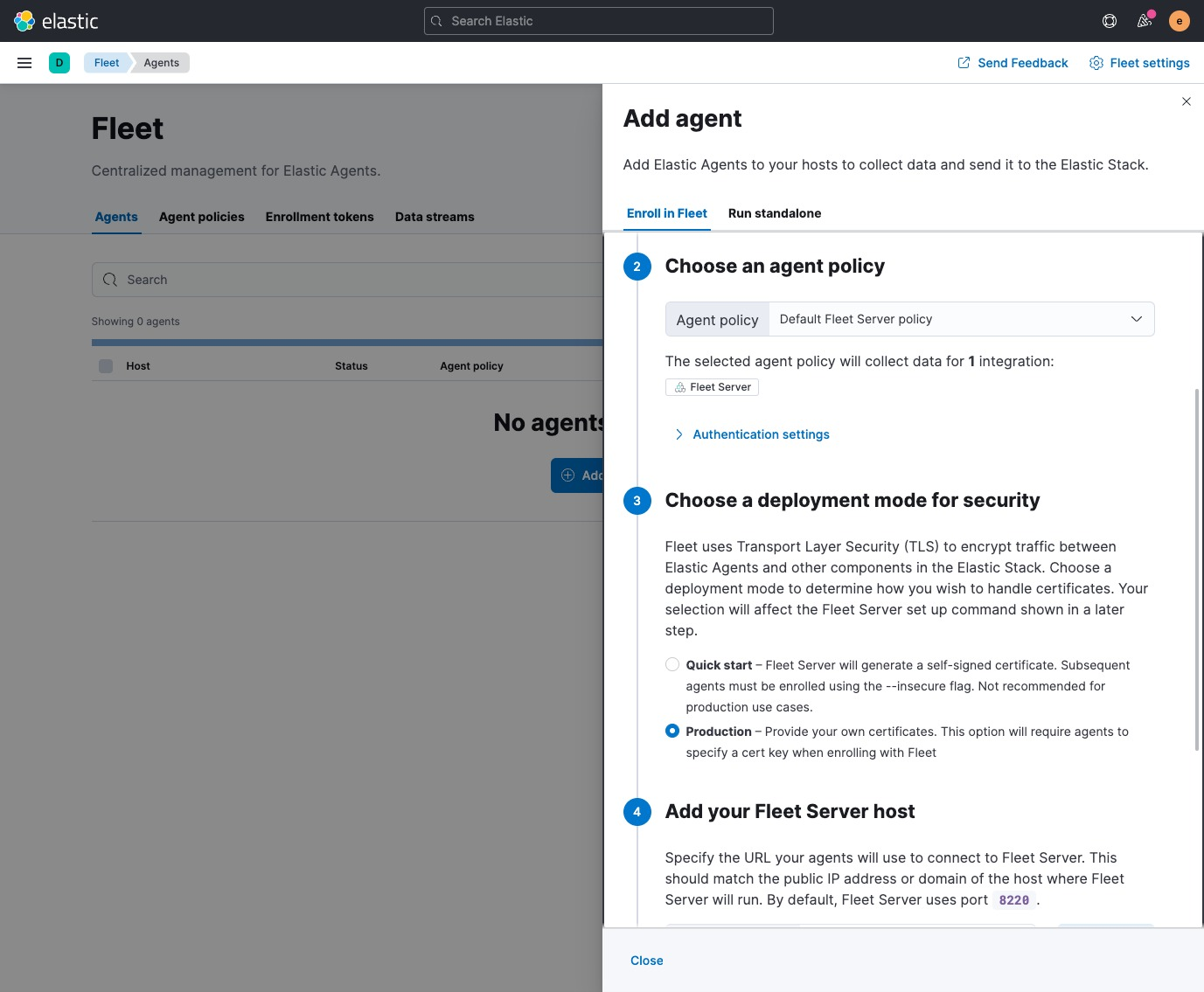 [Fleet] Fleet server setup instructions do not show if there is an unenrolled Fleet Server agent ...