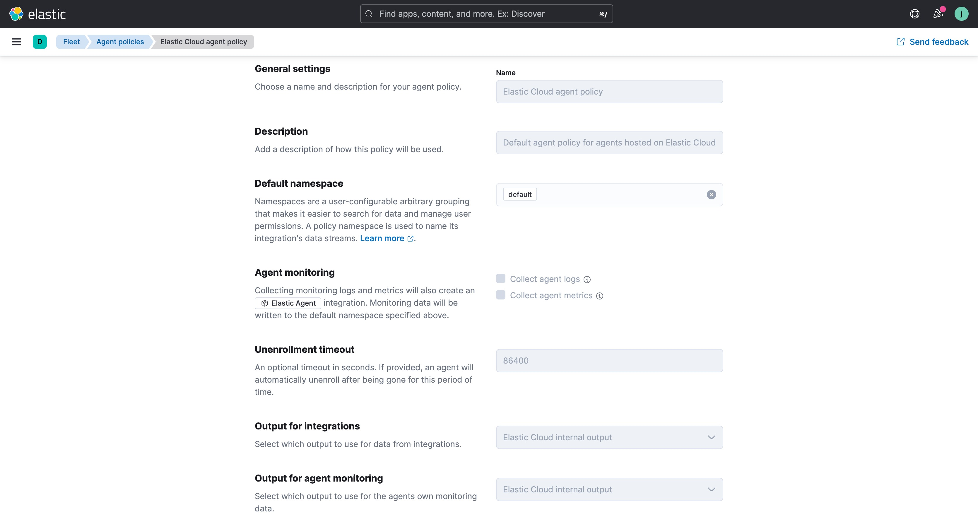 [Fleet]: Incorrect selected dataset count under logs tab for hosted agent when navigated from ...