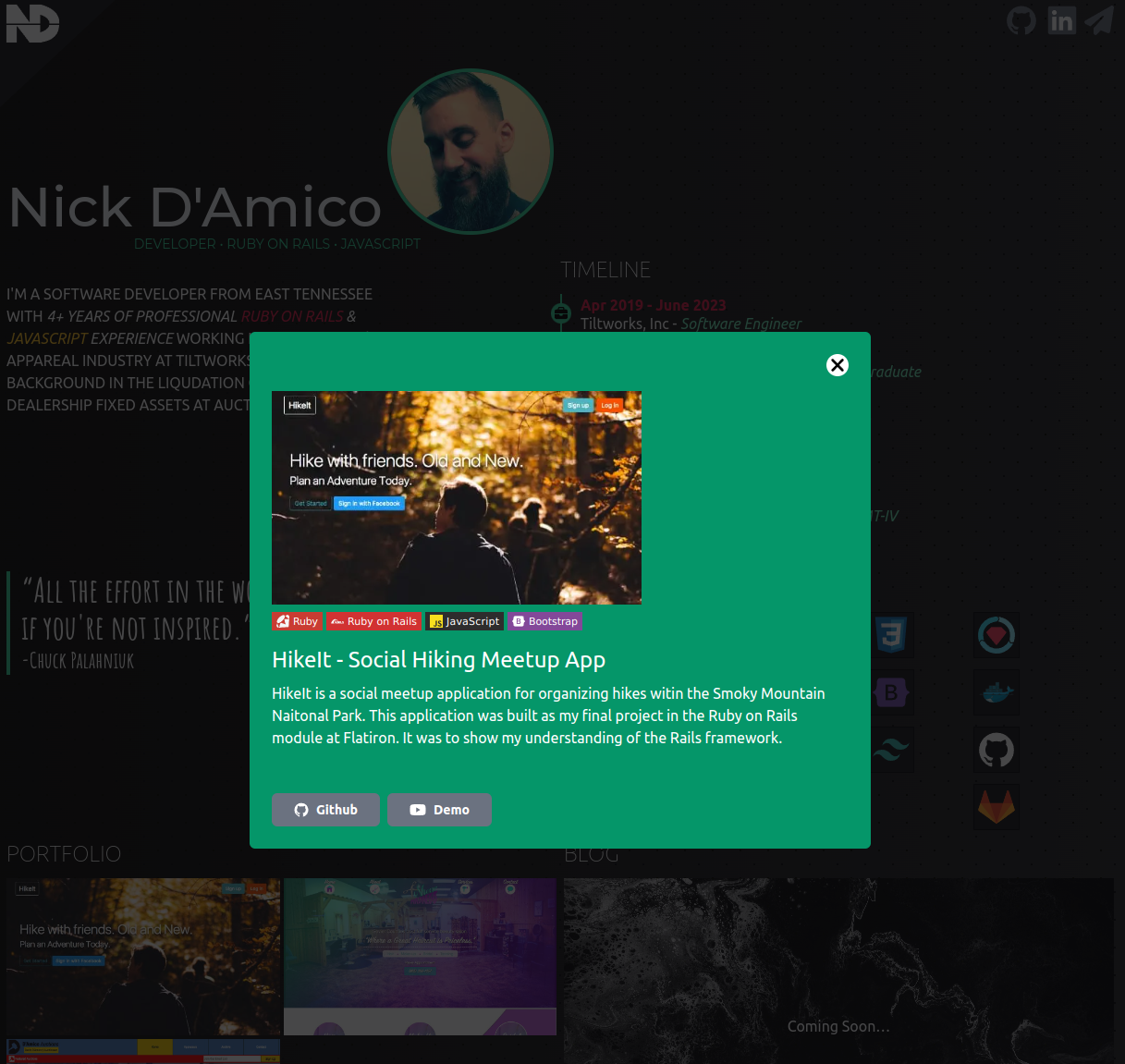 GitHub - Nick-Damico/2023-portfolio-site: Updated 2023 Portfolio site ...