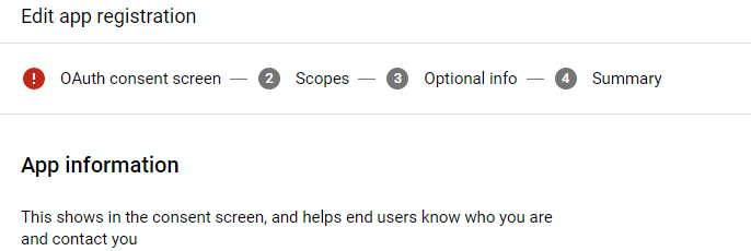 "An error occurred when saving your app" while following Google Docs ...