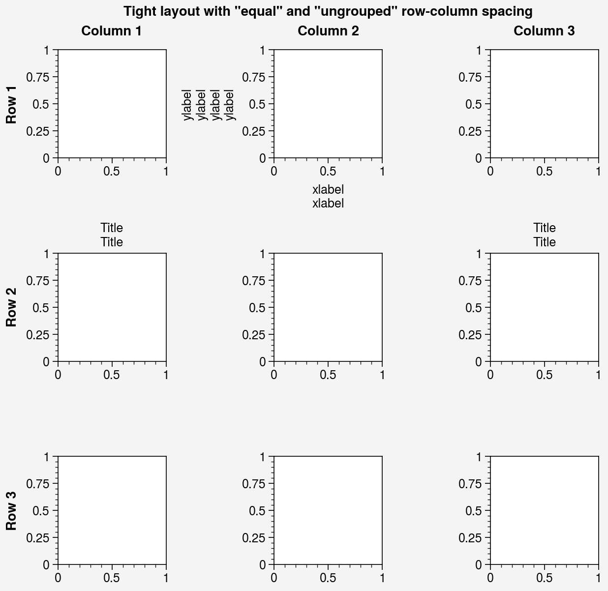 Improve Tight Layout Algorithm Handling Of Empty Gridspec Slots · Issue 313 · Proplot Dev