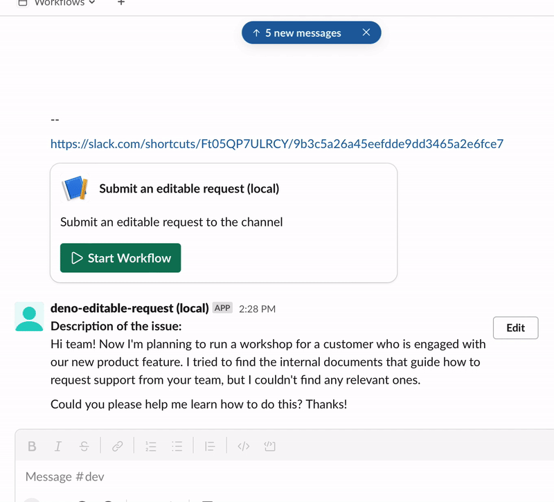 GitHub - seratch/deno-editable-form-submissions: Slack automation platform app demonstrating how ...