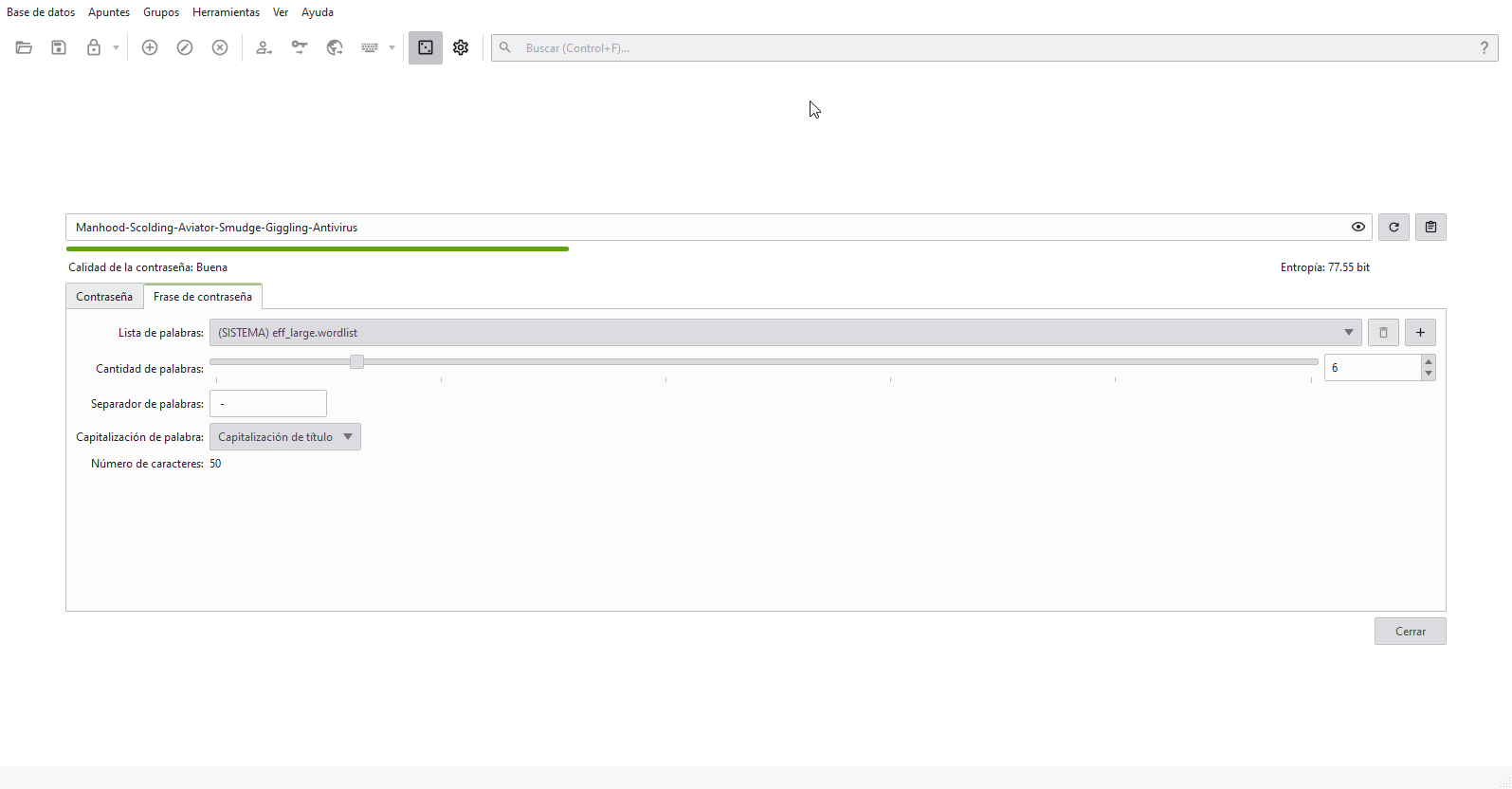 [bug] Entropy Bar Don T Show Password Entropy Quality · Issue 8904 · Keepassxreboot Keepassxc