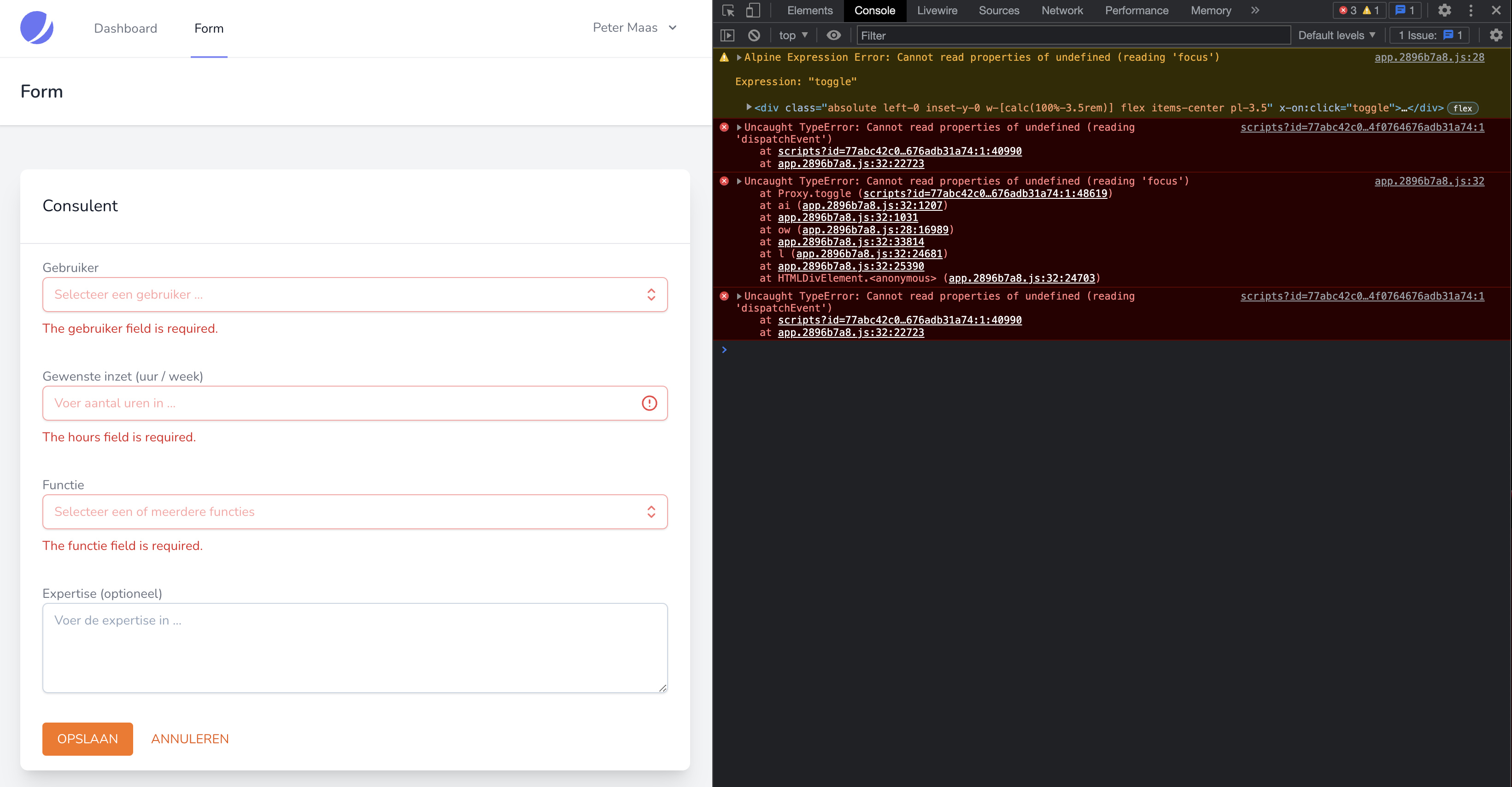After validation the select doesn't work properly and gives an error · Issue #504 · wireui ...
