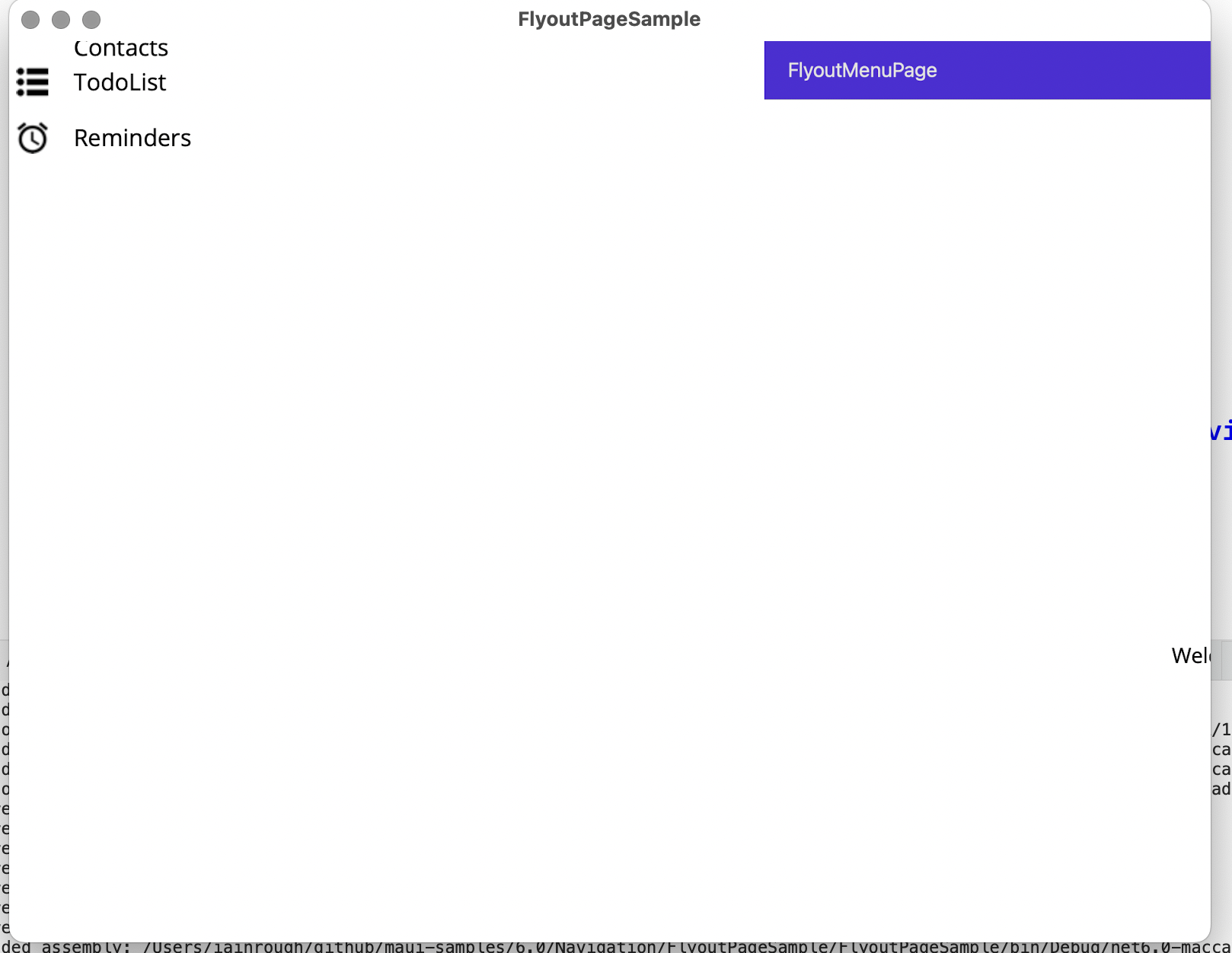 [FlyoutPageSample][Mac Catalyst] Menu items not displaying correctly · Issue #209 · dotnet/maui ...