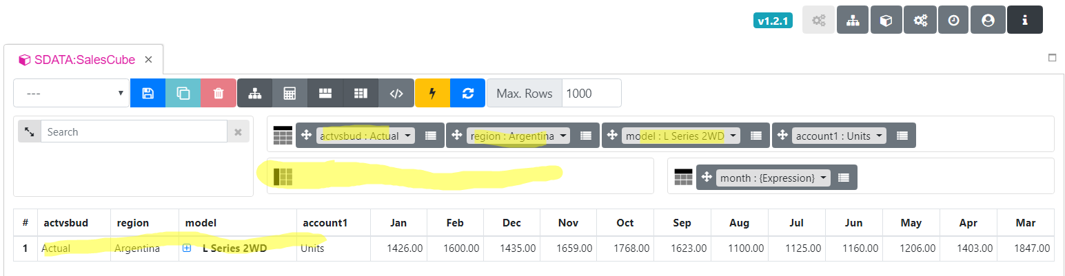 Title Elements Are Listed On Row When There Is No Row Dimension In A Cube View 291 · Issues