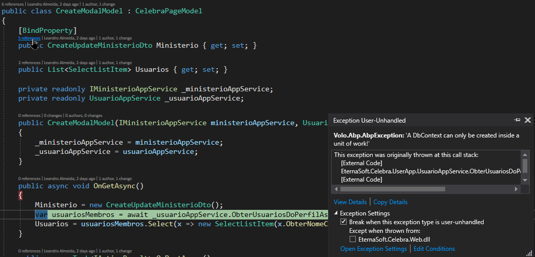 Exception when using IIdentityUserRepository or IdentityUserManager ...