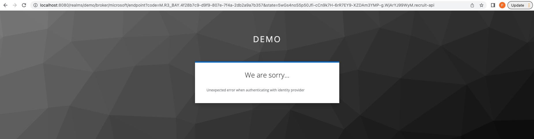 Could not obtain user profile - callback error · keycloak keycloak · Discussion #14929 · GitHub