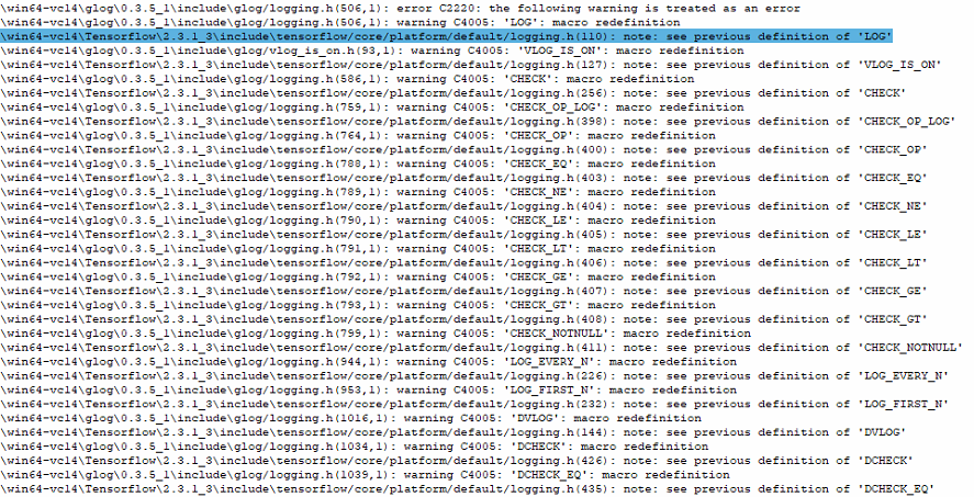 preprocessor definition clash with glog · Issue #7480 · tensorflow/tensorflow · GitHub