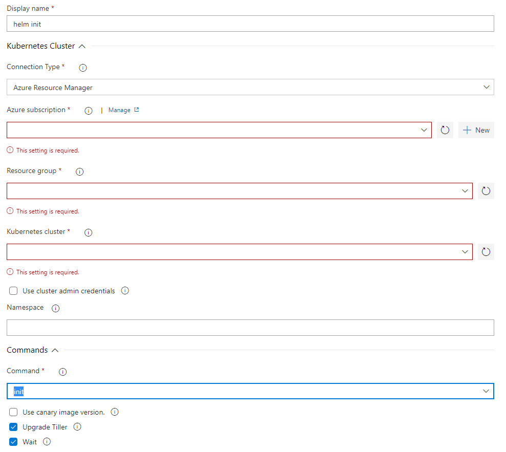 Commands Not Discoverable In Helm Package And Deploy Task · Issue 11364 · Microsoftazure