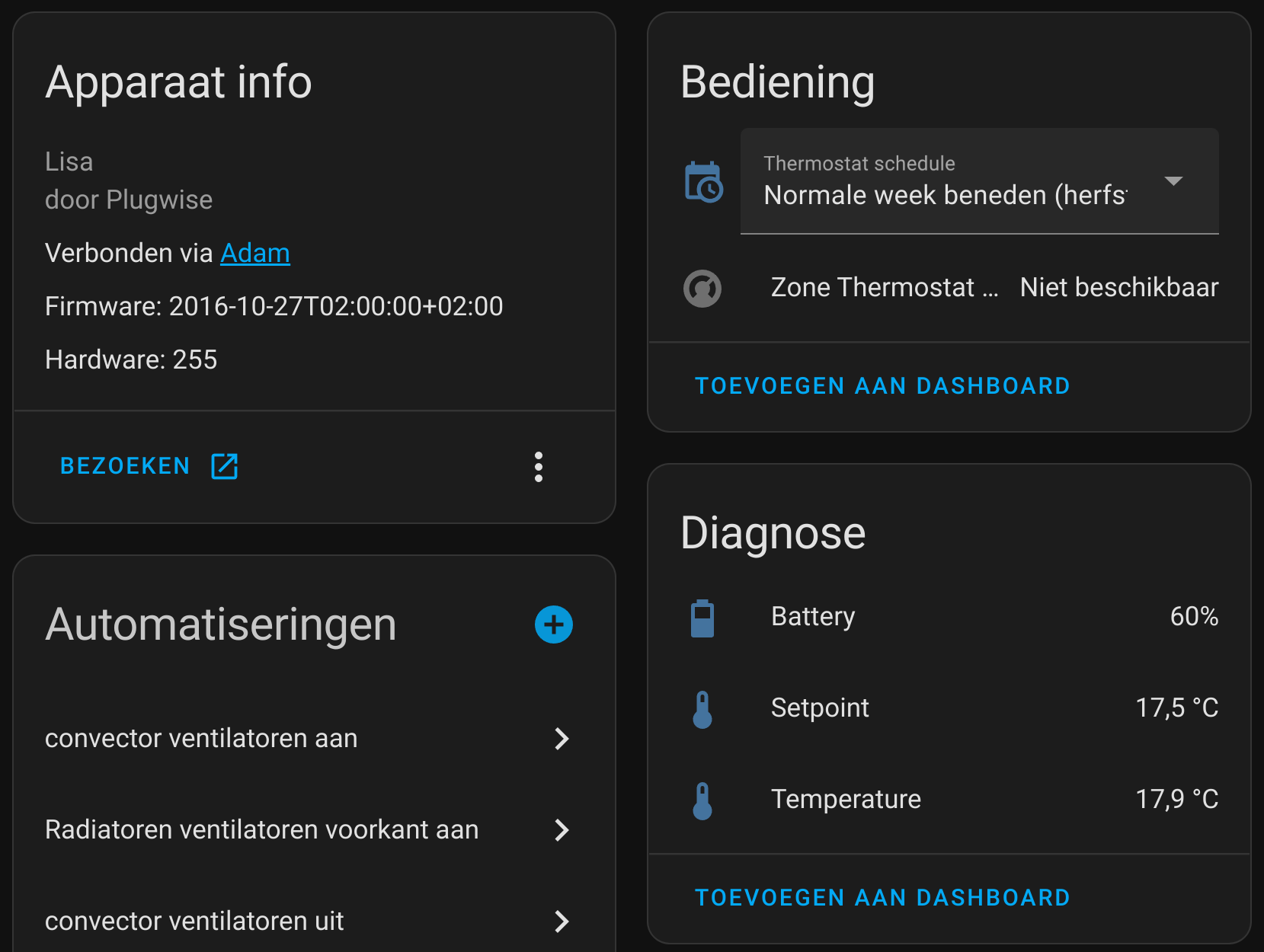 Plugwise integration - Lisa devices have lost Climate entity from HA 2022.10 onward · Issue ...
