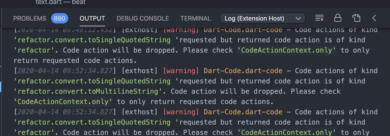 Keybinding Code Fixes Dont Work · Issue 2169 · Dart Codedart Code · Github