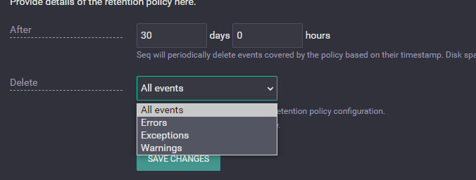 Show personal signals in the Retention Policy -> Edit screen · Issue #1314 · datalust/seq ...