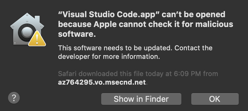 Cannot install into macOS Catalina. · Issue #87947 · microsoft/vscode ...