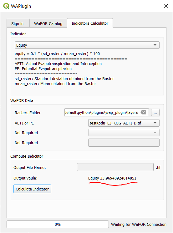 Equity calculation is not displayed · Issue #22 · WAGIS/wap_plugin · GitHub