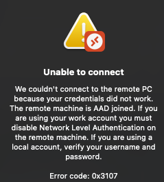 RDP from MacOS to Azure AD joined machine · Issue #6928 · MicrosoftDocs/windowsserverdocs · GitHub