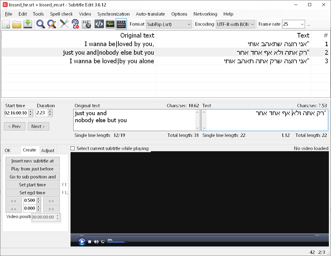 Translator Mode: The original subtitle cannot be recovered in a file ...