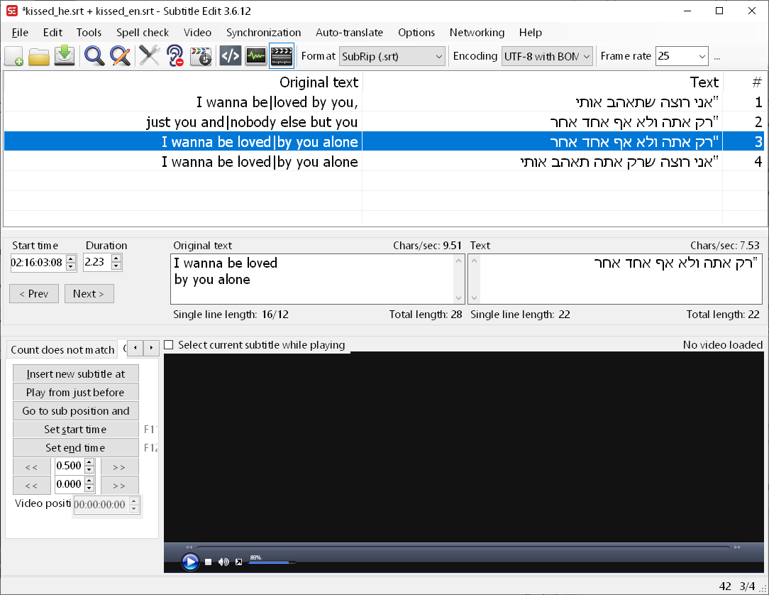 Translator Mode: The original subtitle cannot be recovered in a file · Issue #6833 ...