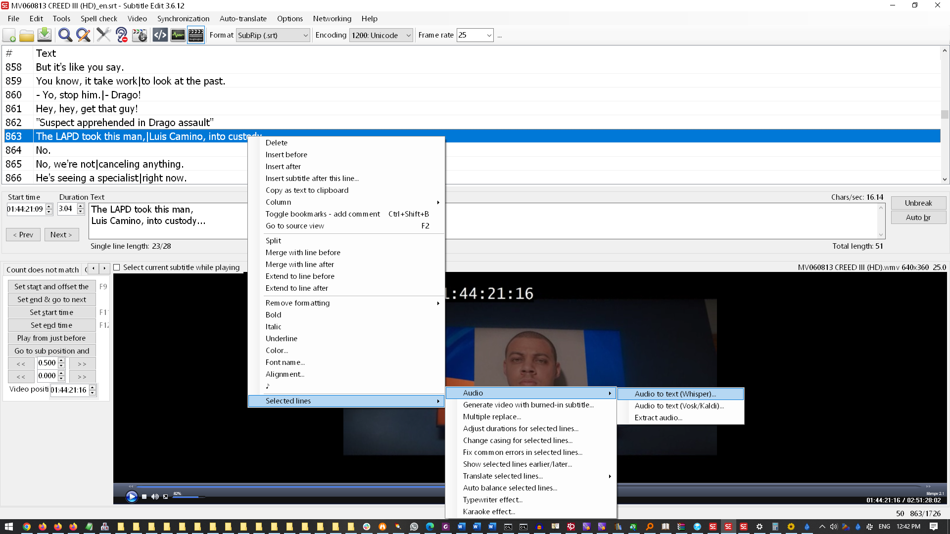 Audio to text with selected box text only · Issue #6852 · SubtitleEdit/subtitleedit · GitHub