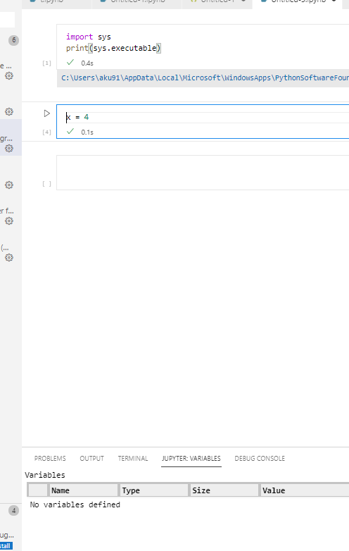 Variable Explorer Does Not Refresh When Running A Cell · Issue 5921 · Microsoftvscode Jupyter