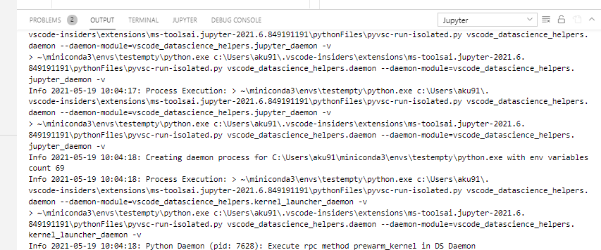 Jupyter extension just won't work · Issue #5928 · microsoft/vscode ...