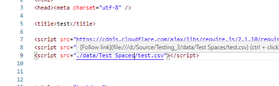The "Follow link" link when hovering over href linking to local files doesn't work · Issue ...
