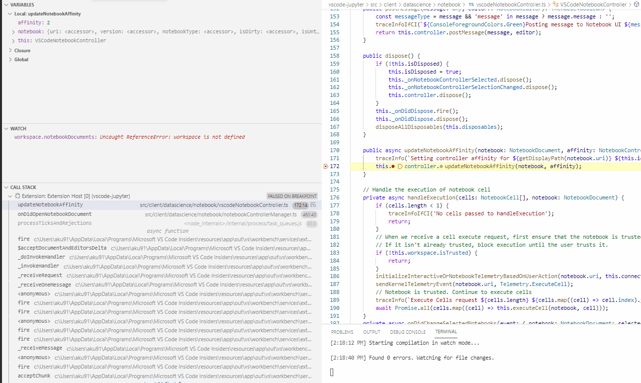 Double Clicking On A Stack Frame In The Node Debugger Does Not Open The 